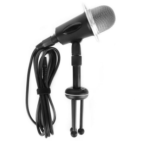 PC Microphone, 360 Degrees Rotation Portable Plug And Play Tripod Stand ...
