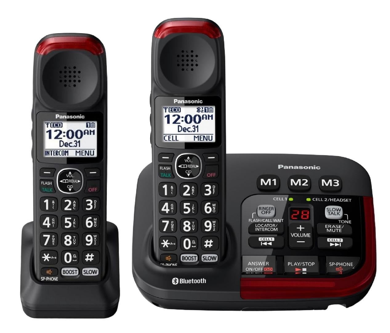 Panasonic Link2Cell KX-TGM430B Amplified Bluetooth Phone with (1) extra ...