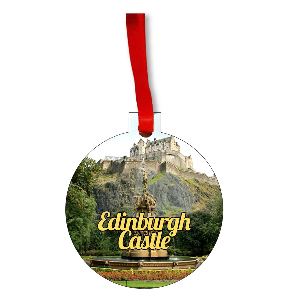 Edinburgh Castle Scotland Tree Ornaments Scottish - United Kingdom UK ...