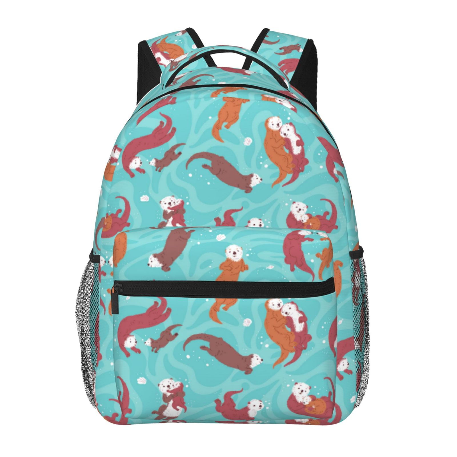 Fotbe Sea Otters Family In Blue Water Mochila Casual con Estampado para ...