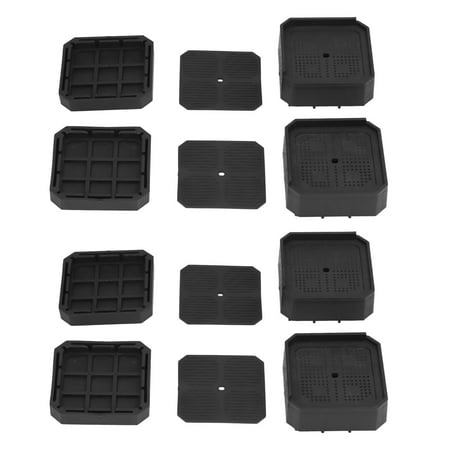 L Shaped Furniture Risers, 8 Set Bed Risers 2200lbs Load Bearing For ...