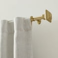Threadmade Home Florence Single Curtain Rod with Stacked Square Finial ...