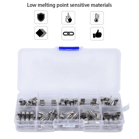 Glass Tube Fuse Assorted Kit, Low Melting Point Glass Fuses Assorted ...