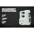 TRC 14650006-6 Shockshield White GFCI Plug with Surge Protection ...