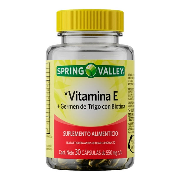 Vitamina E Spring Valley 550mg 30 capsulas | Walmart en línea