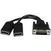 StarTech DMSDPDP1 8in LFH 59 Male to Dual Female DisplayPort DMS 59 ...