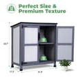 Outdoor Storage Cabinet with Steel Lining, Adjustable Shelf, Asphalt ...