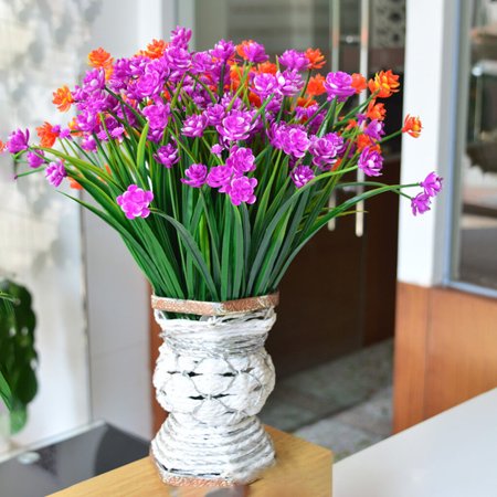 10X Artificial Flower Faux Plants Garden Decor Multicolored DIY ...