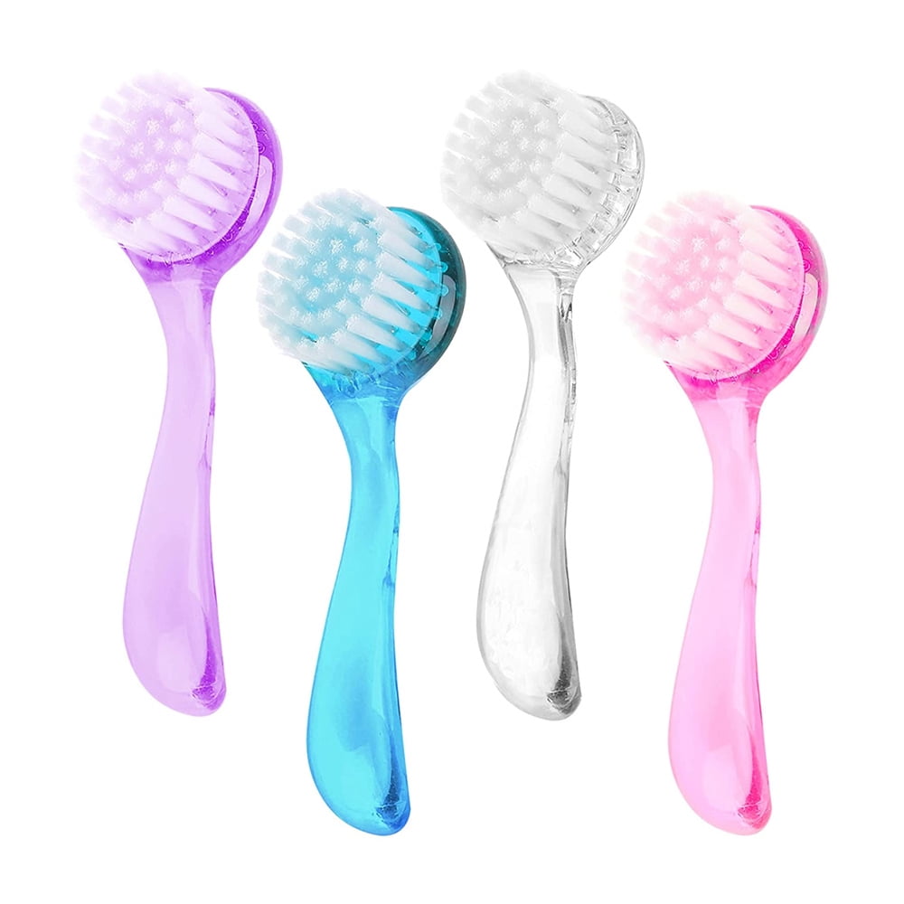 4PCSFacial Cleansing Brush, Facial Exfoliating Brush Face Wash Scrub ...