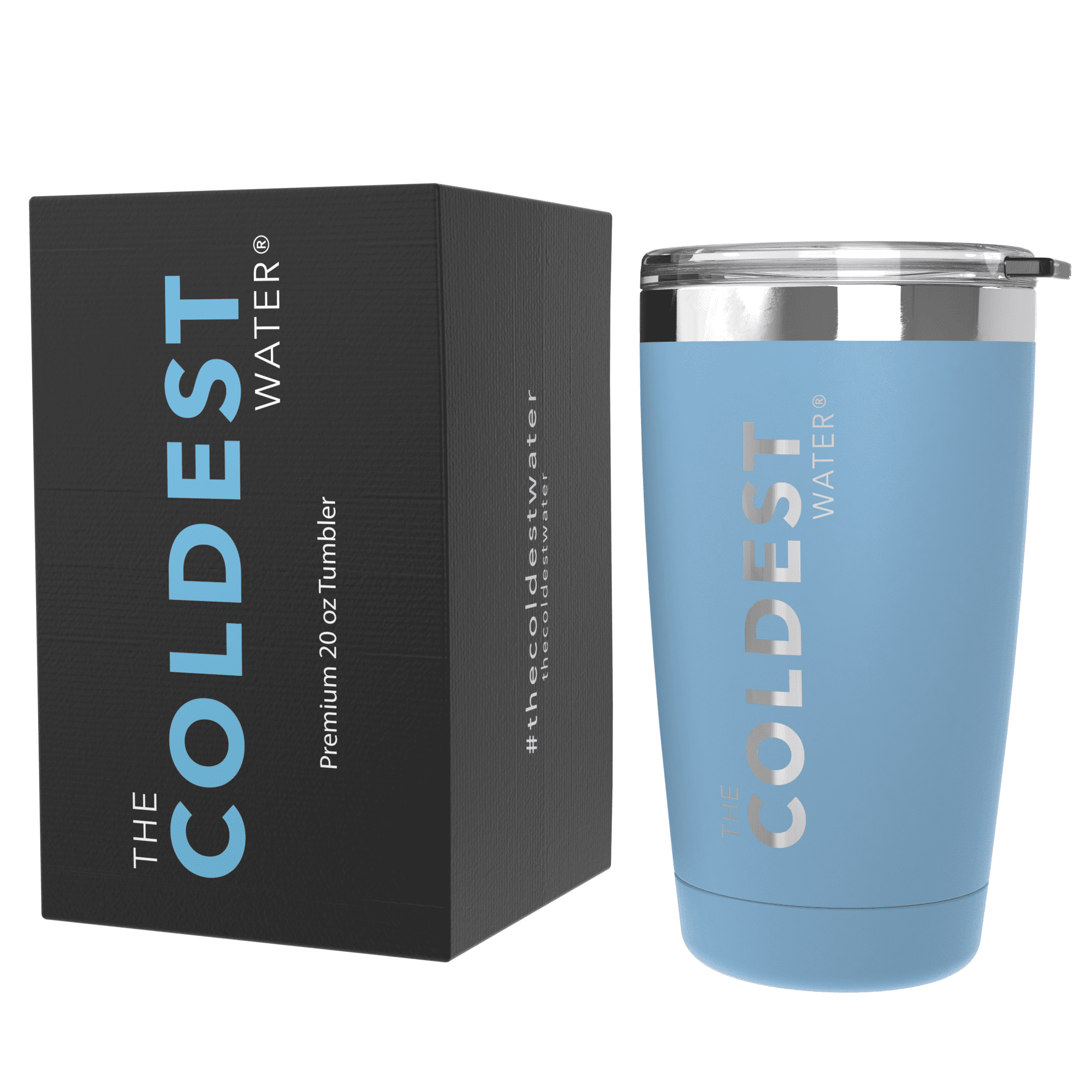 COLDEST Insulated Tumbler Cup with Sliding Lid - Reusable Stainless ...