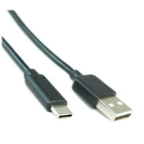 6 INCH USB Type-C 90 Degree Male to Type-A Male Cables, 480Mbps, Black ...
