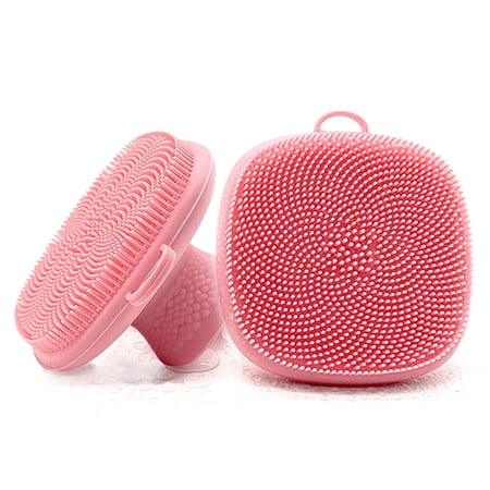 Mini Silicone Face Scrubber Exfoliator Brush, Manual Facial Cleansing ...