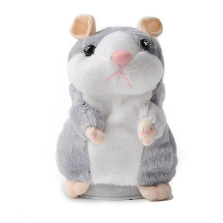 intelligent Walking, Nodding, Talking Electric Hamster Toyï¼ˆGrayï¼ ...