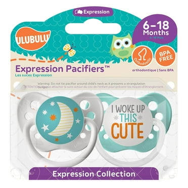 Ulubulu Pacifiers, 0-6 Months, Bee/Honeycomb - 2 Counts - Walmart.com