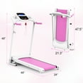 2.5HP Foldable Portable Treadmill for Home, Electric Motorized Running ...