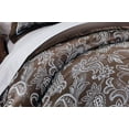 Chezmoi Collection Tuscany 7-Piece Comforter Set - Blue Brown Paisley ...