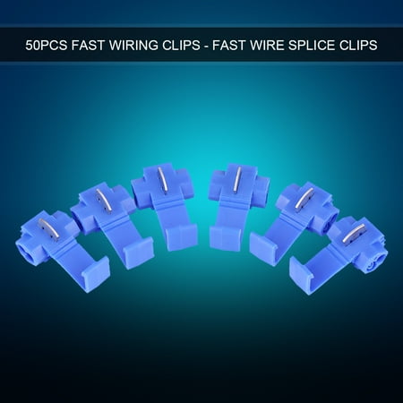 Blue Lock Wire Splice Connectors 50pcs Blue Lock Quick Wire Splice ...