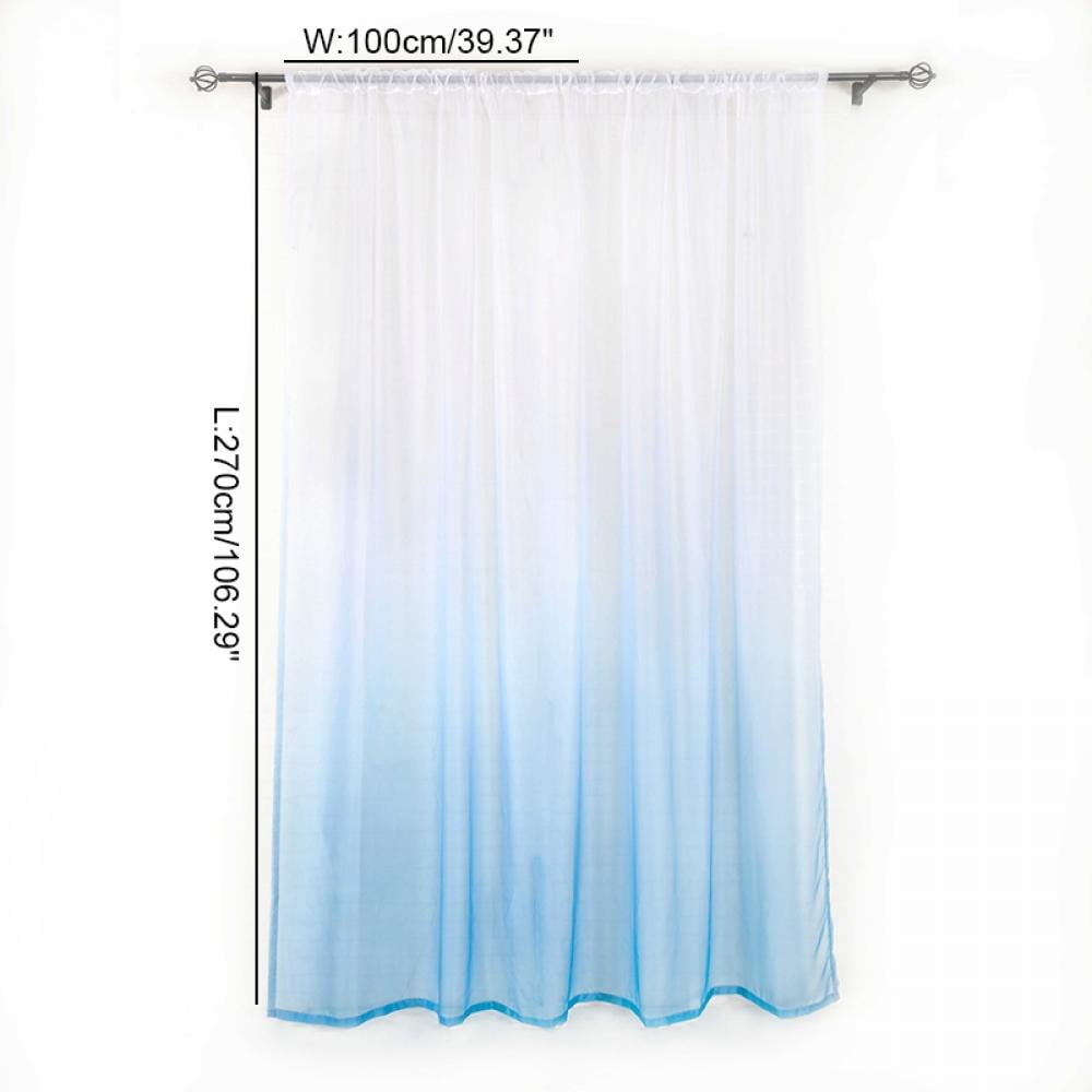 Kozart Gradient Curtains Sheer Curtains for Girls Room Kids Bedroom ...