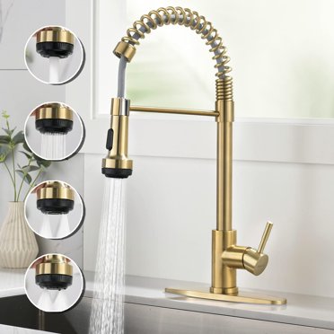 Free Shipping! WMF-8201ZNL-CP - Hybrid Metal Deck Kitchen Sink Faucet ...