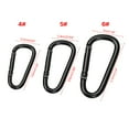 4Pcs Aluminum Alloys Spring Snapping Hook Small Carabiner Clip ...