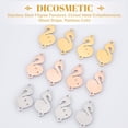1 Box 12Pcs 3 Colors 304 Stainless Steel Connector Charms Laser Cut ...