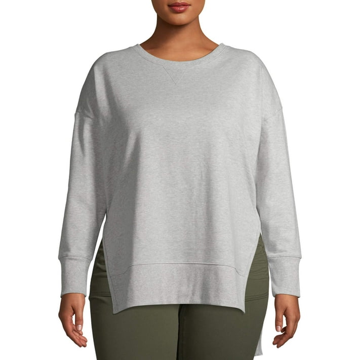 Terra And Sky Womens Plus Size French Terry Sweatshirt