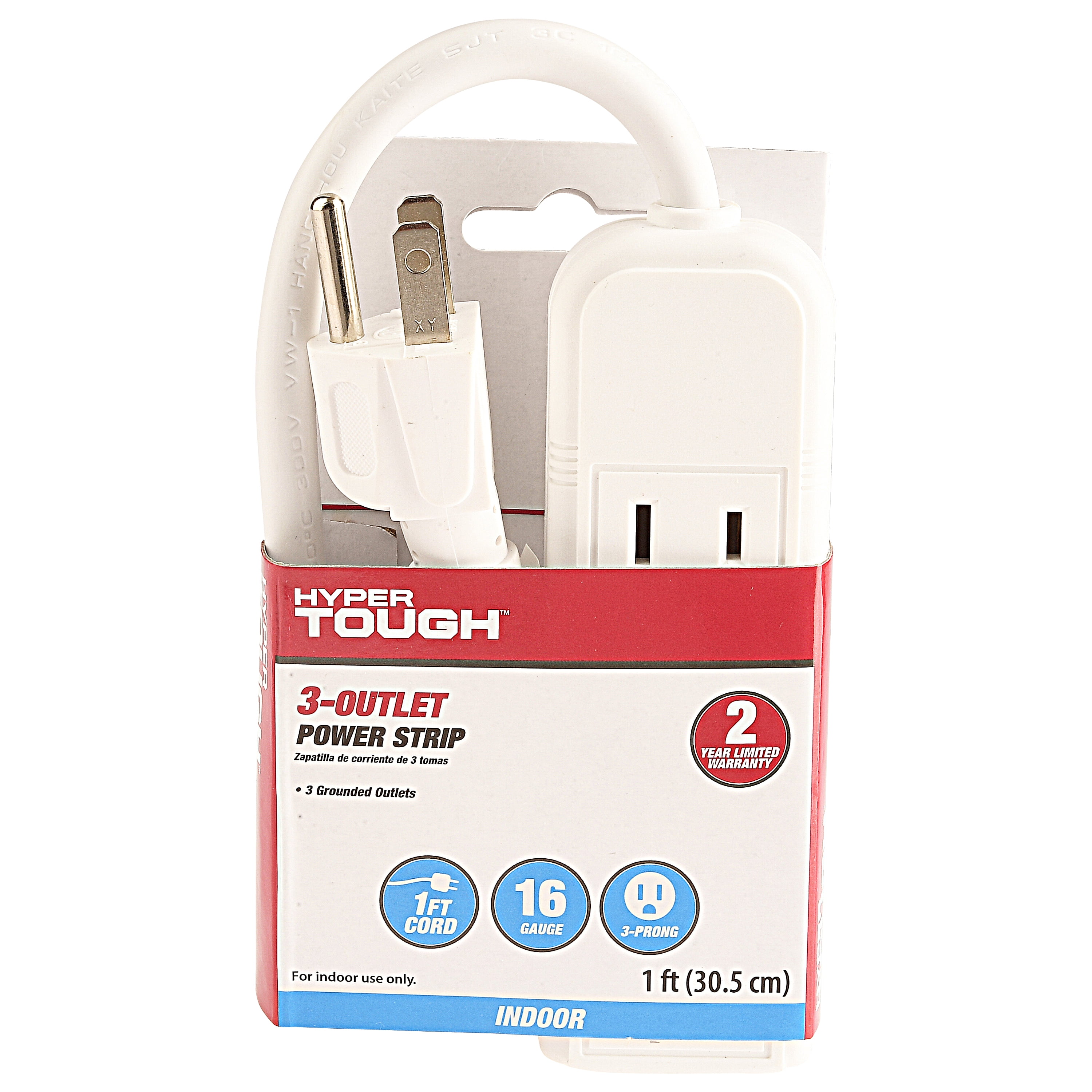 Hyper Tough 3 outlet Power Strip - Walmart.com
