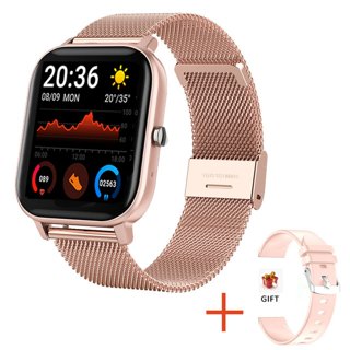 iTech Fusion Fitness Women and Men Round Silicone Strap Smart Watch ...