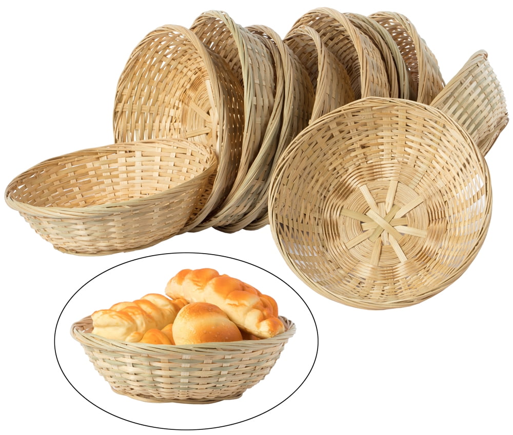 Vintiquewise Bamboo Storage Baskets, Set of 12 - Walmart.com