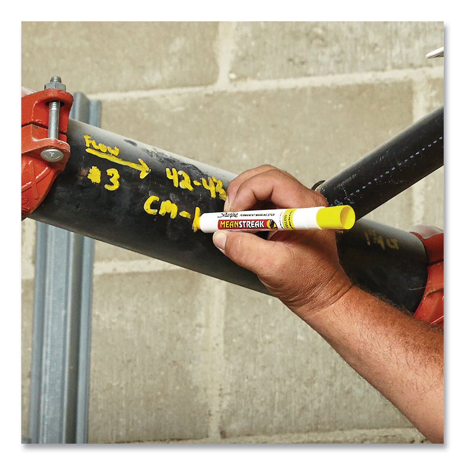 Sharpie Mean Streak Marking Stick, Broad Bullet Tip, Yellow - Walmart.com