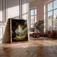 Affixzi Peaceful Christian Wall Art Featuring Jesus Under Olive Tree ...