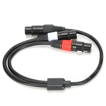 QIILU Microphone Connection Cord,JORINDO JD6077 5‑Pin XLR Female To 3‑Pin Double XLR Female ...