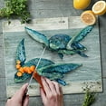 CounterArt "North Point Turtles" 3mm Heat Tolerant Glass Cutting Board ...