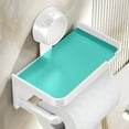 Elainilye Suction Cup Paper Rack, Double Layer Organizer, Bathroom ...