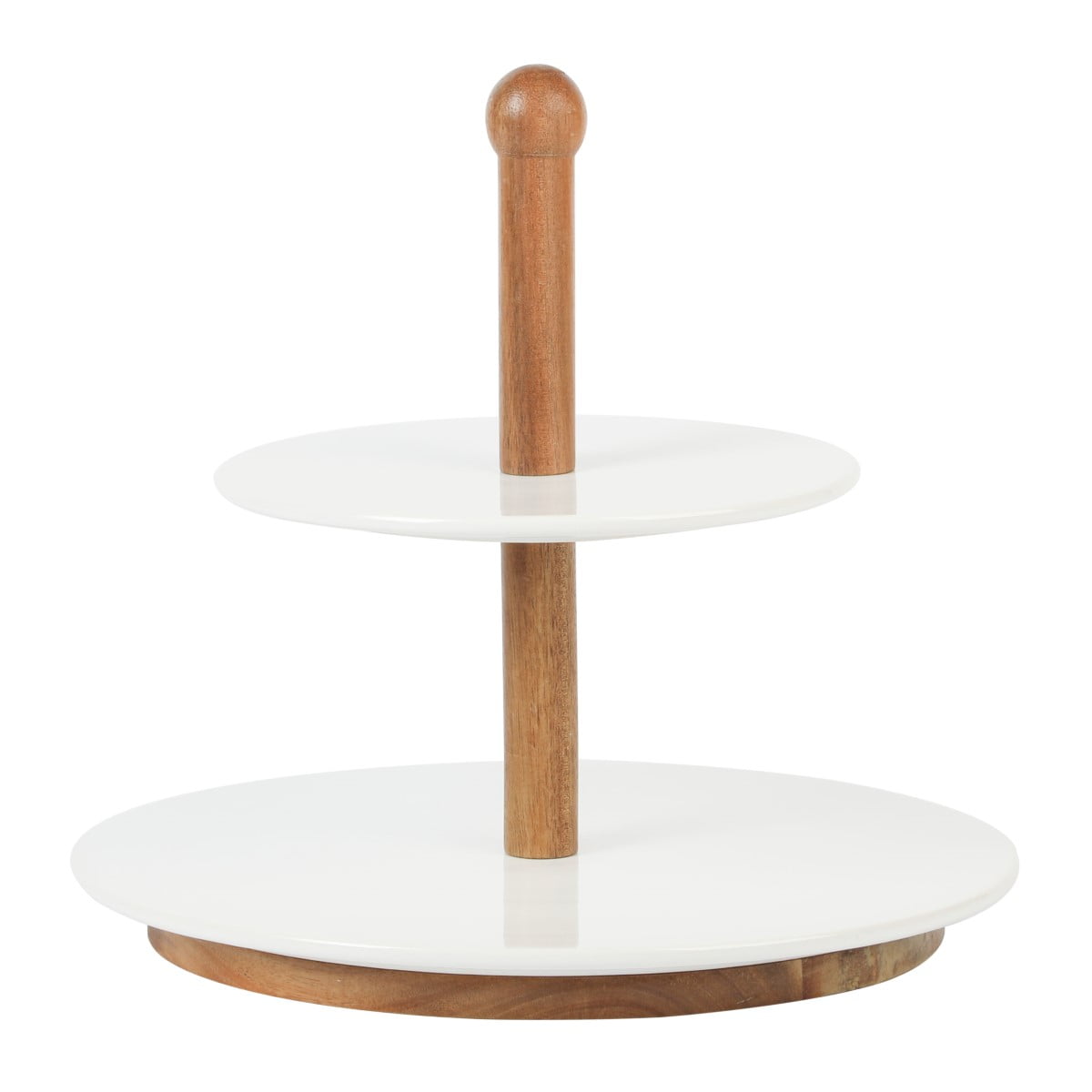 Gibson Home Gracous Dining 3 Piece 10.8" Serving Stand W/ Wood ...