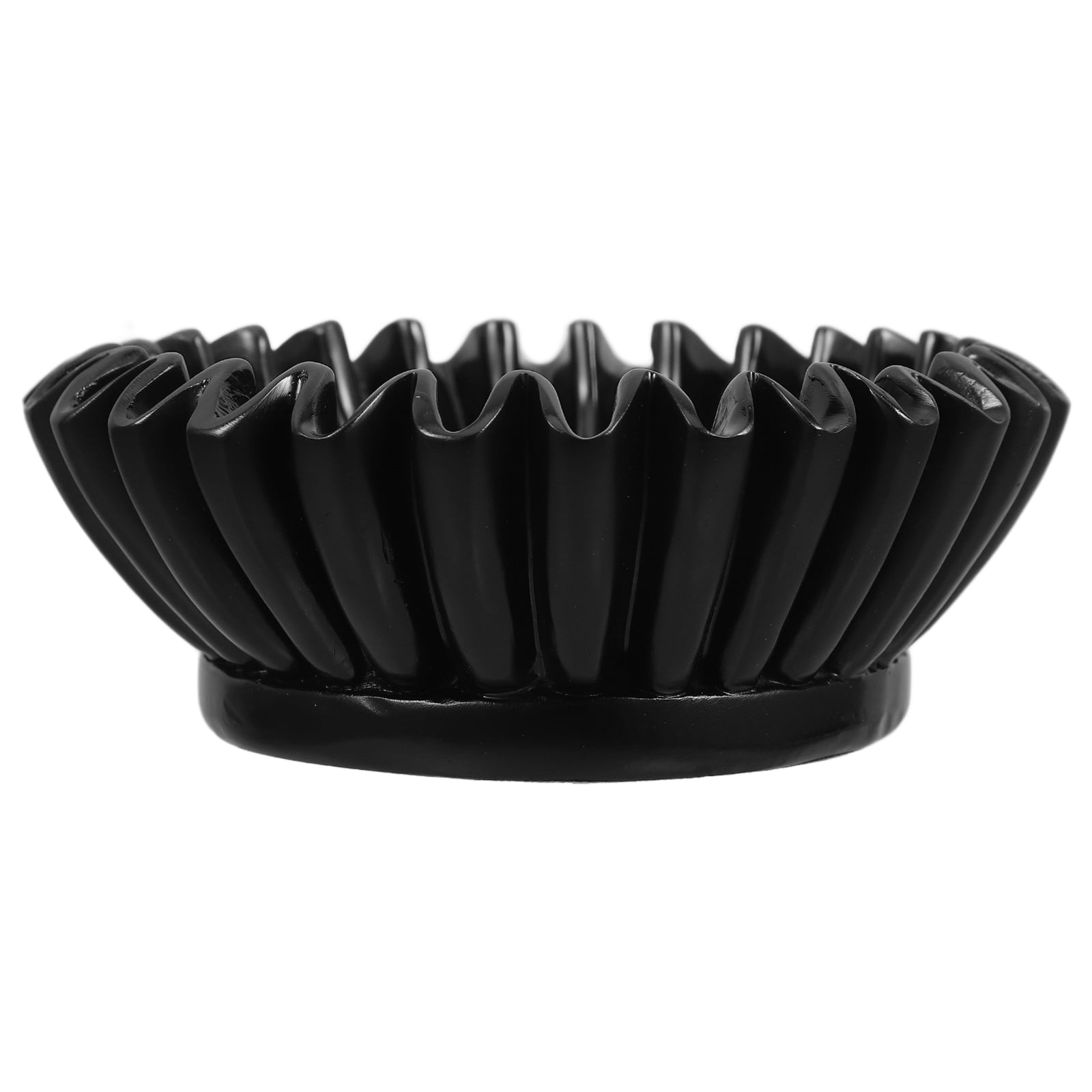 Click here for Etereauty Black Decorative Bowl Scalloped Fluted B... prices