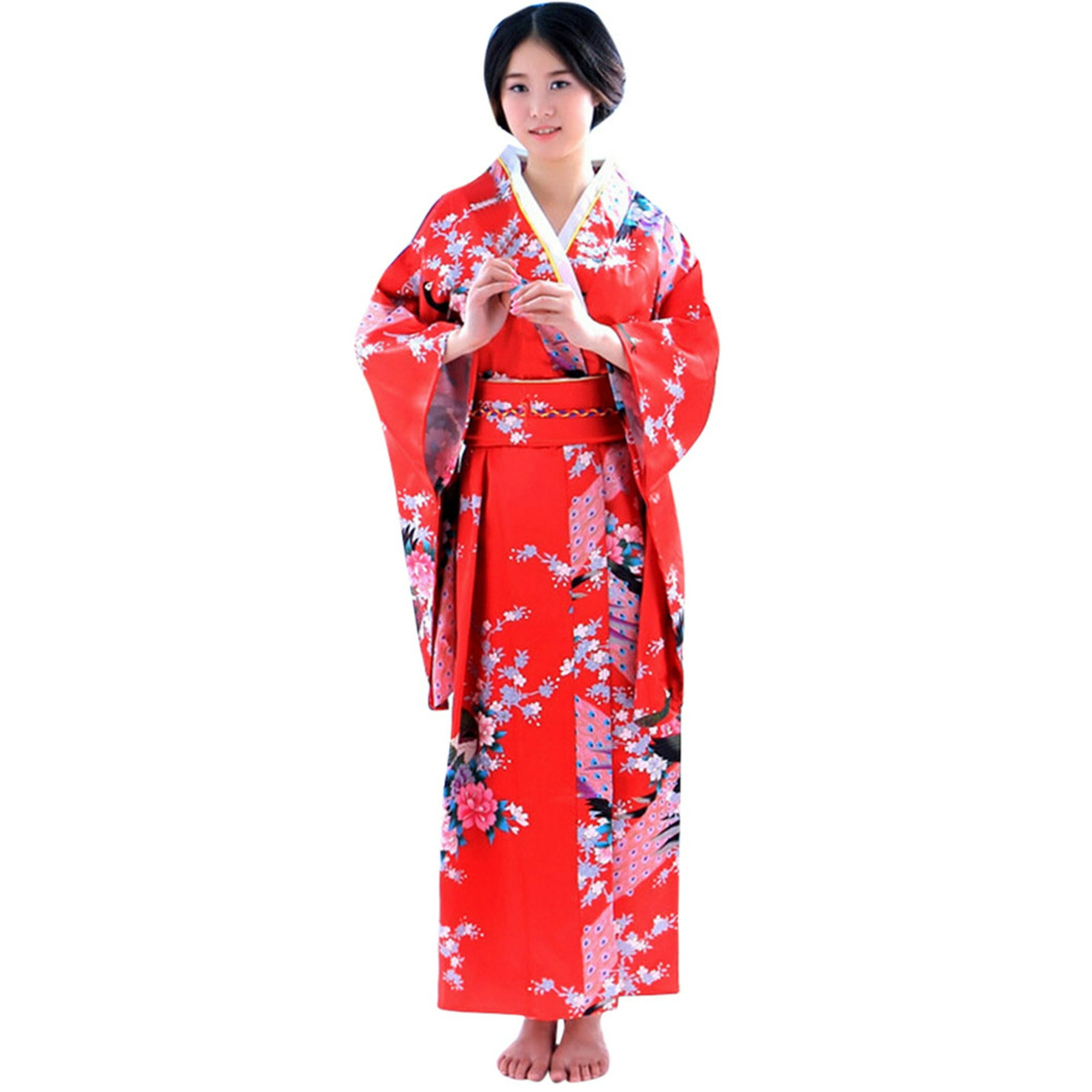 Red Kimono Dress