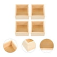 wooden boxes for crafts 4Pcs Wooden Boxes Lidless Wooden Boxes Tabletop ...