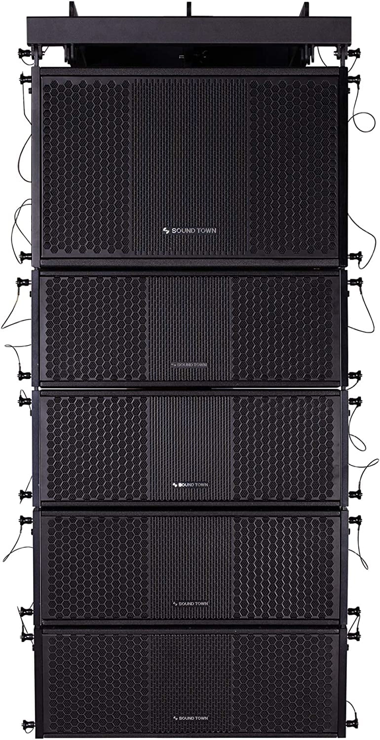 ZETHUS Series Line Array Speaker System - 12-inch Subwoofer, 4 Compact ...