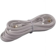 Onn Landline Telephone Line Cord, 25 feet, White - Walmart.com
