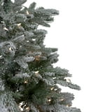 Northlight Real Touch™️ Pre-Lit Flocked Whistler Noble Fir Artificial ...