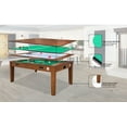 RACK Luxor 7.5-Foot 4-in-1 Multi-Game Swivel Billiard/Pool Table (Green ...