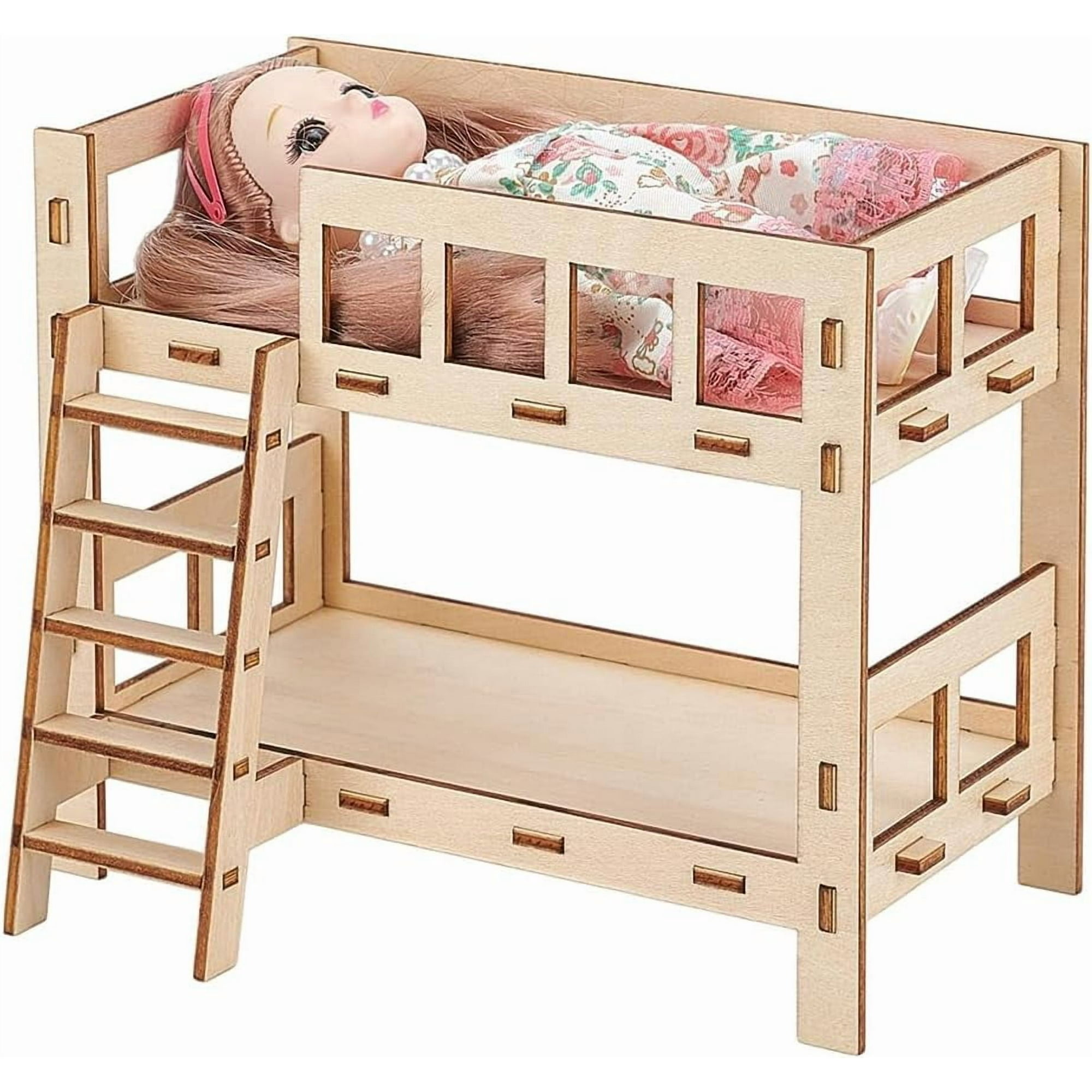 Click here for Nobrand Bunk Bed For Dolls Fits Up To 6.1 Inch Woo... prices