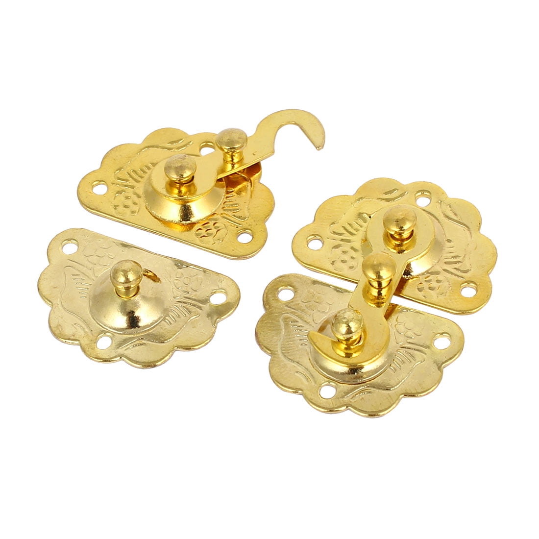 Chest Jewelry Box Case Lock Buckle Latches Toggle Hasp Gold Tone 10PCS ...