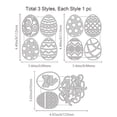 1Set 3Pcs 3 Styles Carbon Steel Cutting Dies Stencils Stainless Steel ...
