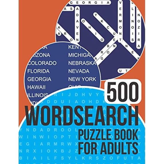 Pre-Owned 500 Wordsearch Puzzle Book for Adults: Word search book with ...