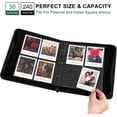 240 Pockets Portable Binder Photo Album Book For i-Type Square Polaroid ...