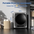 Auertech 850W, 1.6 Cu.ft. Portable Electric Clothes Dryer, Stainless ...