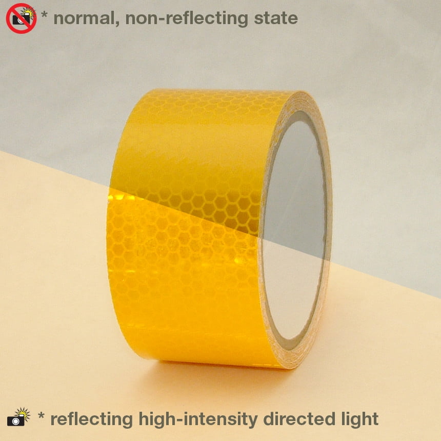 Oralite (Reflexite) 5900 HIP Prismatic-Grade Reflective Tape: 2 in x 15 ft. (Yellow) - Walmart.com