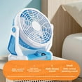LETOUR Silent Desktop Fan Light with Night Light, 90° Adjustable, 3 ...